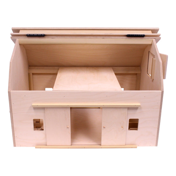Amish-Made Large Wooden Hip-Roof Barn Toy, Unfinished – AmishToyBox.com