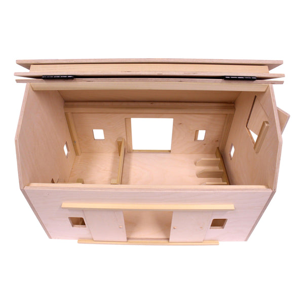 Amish-Made Large Wooden Hip-Roof Barn Toy, Unfinished – AmishToyBox.com