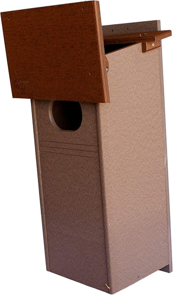 Amish-Made Wood Duck Bird House, Made with Durable Poly Lumber, Post-M ...