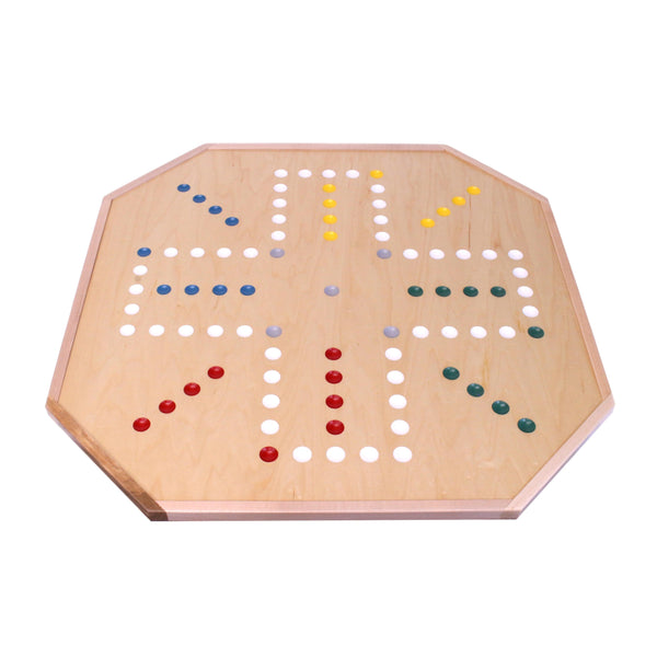 Large 25" Deluxe Wooden Aggravation Marble Game Board, Double-Sided ...